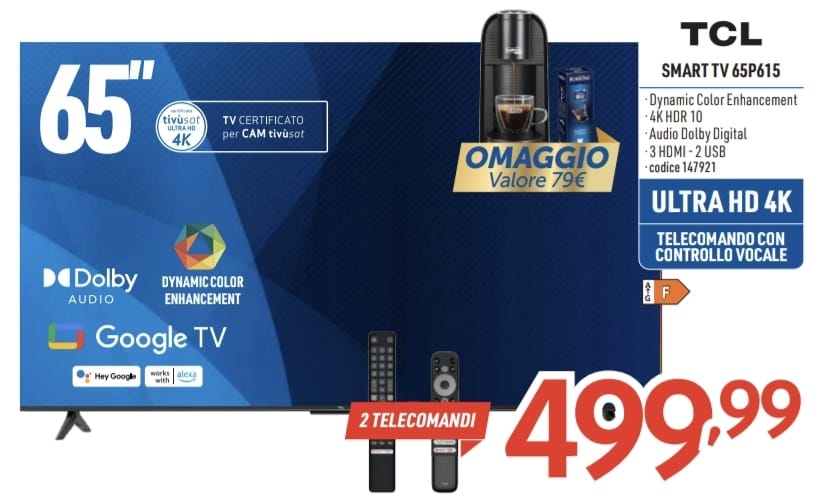 TCL 65P735 65'' SMART TV 4K